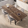 63-83" Extendable Dining Table, Industrial Rectangular Dining Room ...