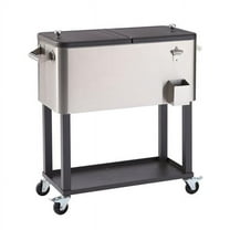 TRINITY 100 Quart Stainless Steel Cooler w/ Shelf - Walmart.com