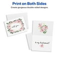 Avery Printable Note Cards with Envelopes, 4.25" x 5.5", Textured White ...