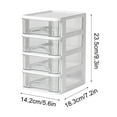 SATRINO 4 Layer Desktop Drawer Mini Plastic Containers Easter Rabbit ...