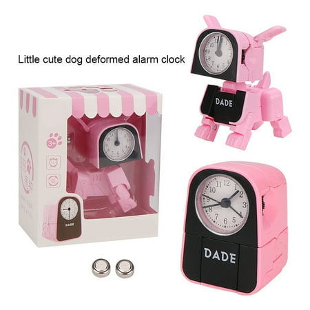 fashionhome Cute Boy Kids Alarm Clock Cartoon Robot Dog Desk Clock ...