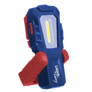 Might-D-Light 10-Watt 400-Lumen Dark Gray Rechargeable Folding LED Work ...