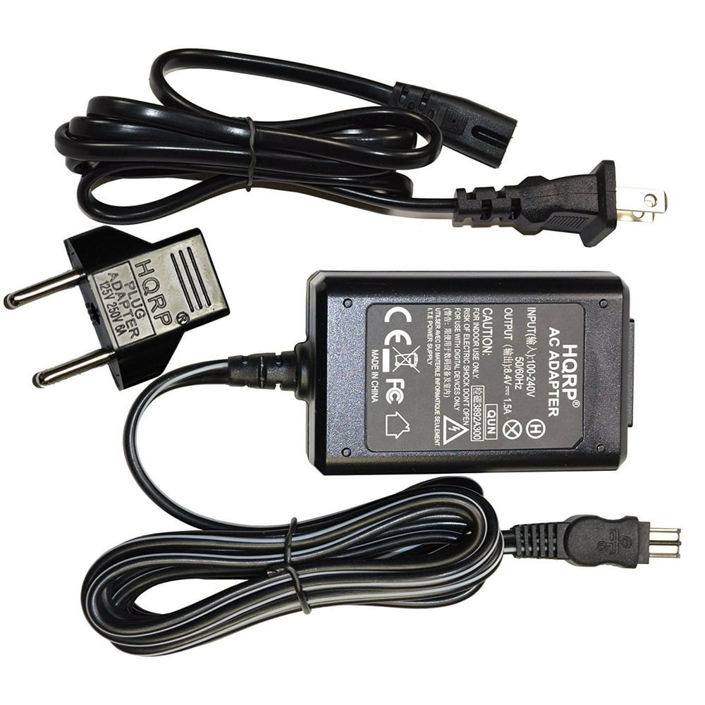 HQRP AC Adapter / Charger for Sony HandyCam DCR-DVD100, DCR-DVD101, DCR ...