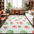 Area Rug 5x8ft, Summer Fruit Watermelons Pattern Washable Rugs for ...