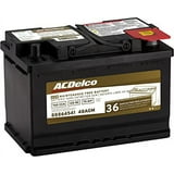 ACDelco Automotive Parts 48AGM Car Vehicle Battery with 36 Month ...