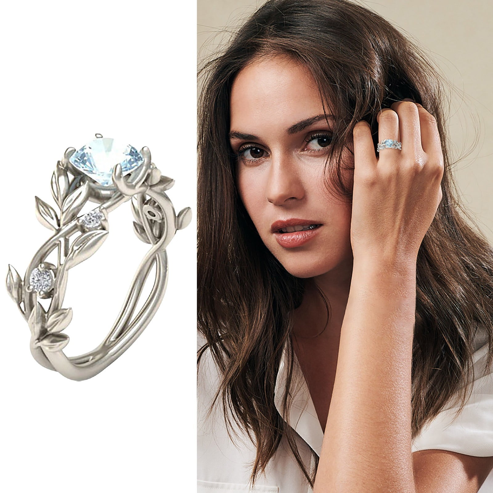 Large Saphire Ring Round Blue Gemstone Ring Vintage Ring Diamond large-saphire-ring-round-blue-gemstone-ring-vintage-ring-diamond