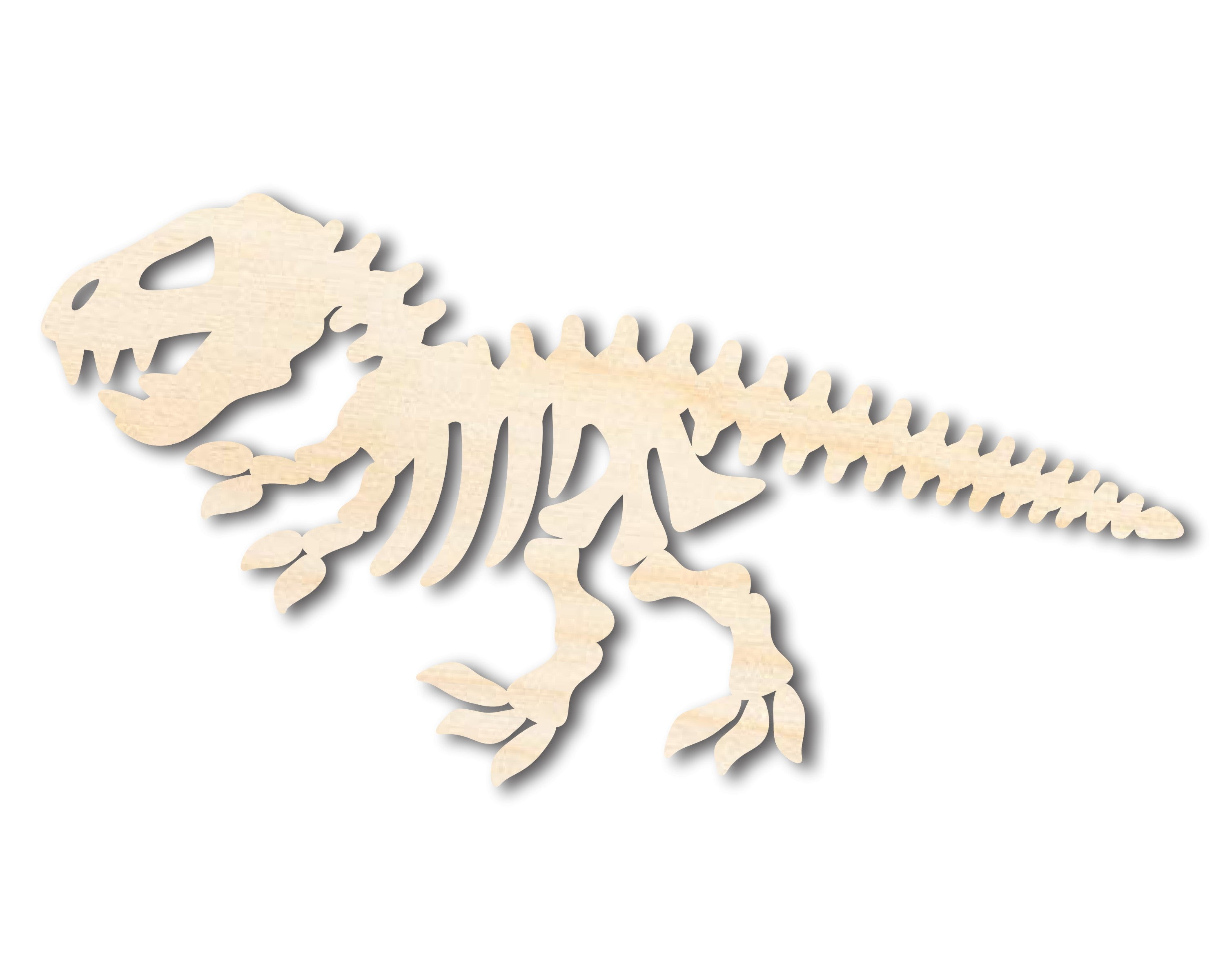 Unfinished Wood Dinosaur Skeleton Shape - Craft - up to 36" DIY 3" / 1/ ...