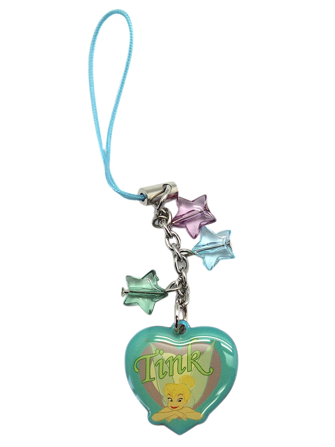 Disney Fairies Tinker Bell Heart Shaped Cell Phone Charm - Walmart.com