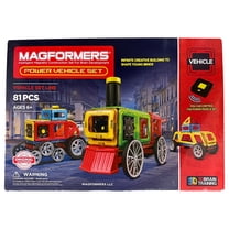 Magformers Power Vehicle Set (81 Piece) Magnetic Tiles Building Set ...