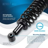 Detroit Axle - 4pc Rear Struts w/Coil Spring Toe Links Replacement for ...