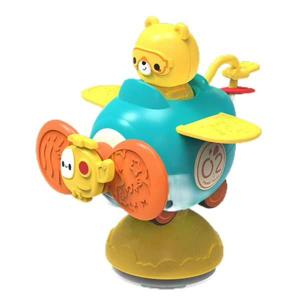 Push And Spin Spinner Toy For Toddlers Cartoon Plane Fun Popper Toy For ...