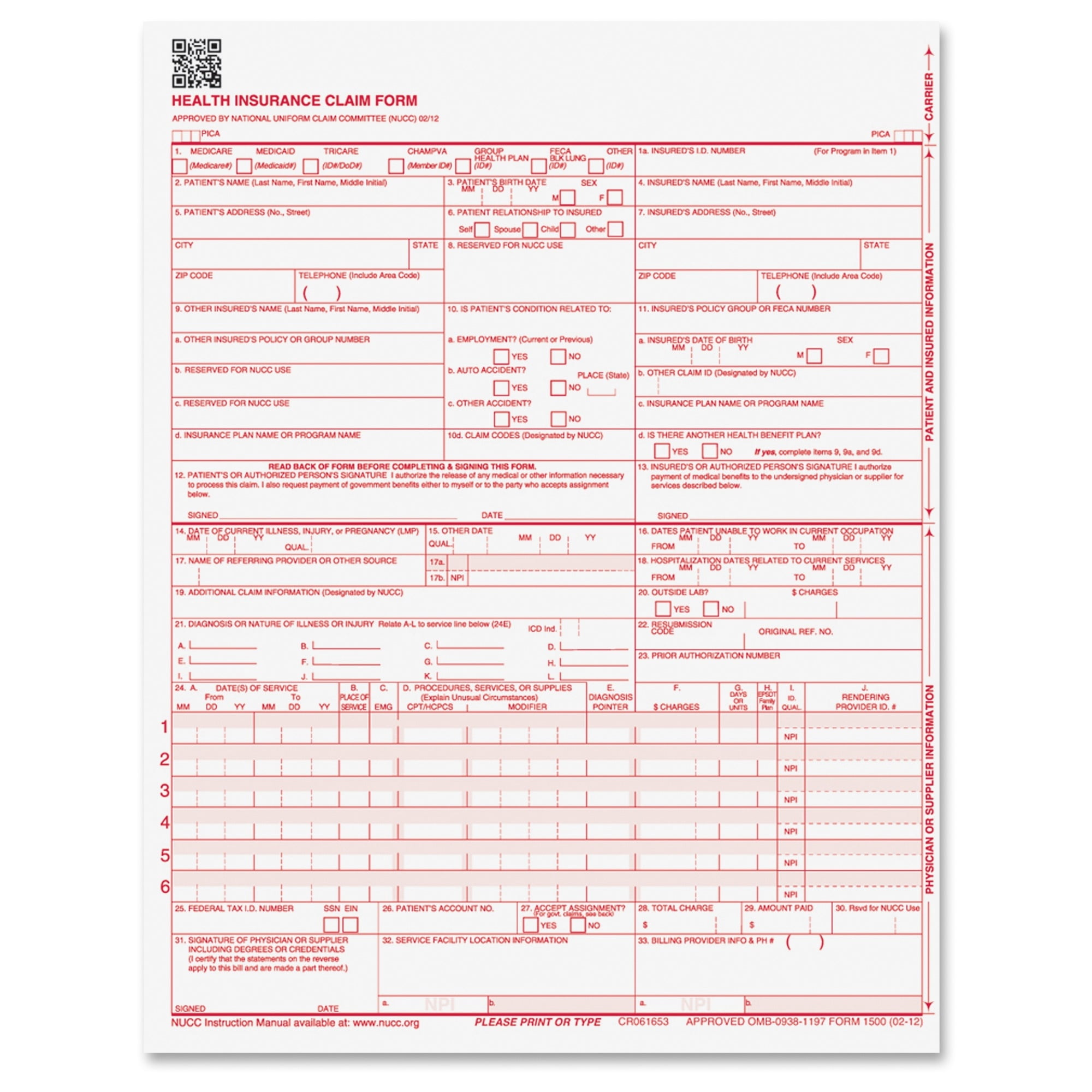 Insurance Claim Forms - Walmart.com