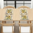 Durable Placemats Set of 6, Dining Table Woven Vinyl PVC Placemat ...
