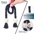 6 Pack Magnetic Curtain Tiebacks Cotton Hand Woven Tie Back Decorative ...