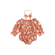 Modern Moments by Gerber Baby Girls Bubble Romper with Eyelet Trim, 2-Pack, Sizes 0/3-24M ...