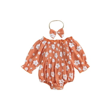 Modern Moments by Gerber Baby Girls Bubble Romper with Eyelet Trim, 2-Pack, Sizes 0/3-24M ...