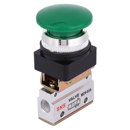 Pneumatic Mechanical Valve, Push Button Pneumatic Mechanical Valve ...