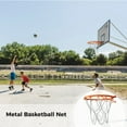 Outdoor Metal Basketball Nets, Galvanized Steel Chain with 12 Hooks ...