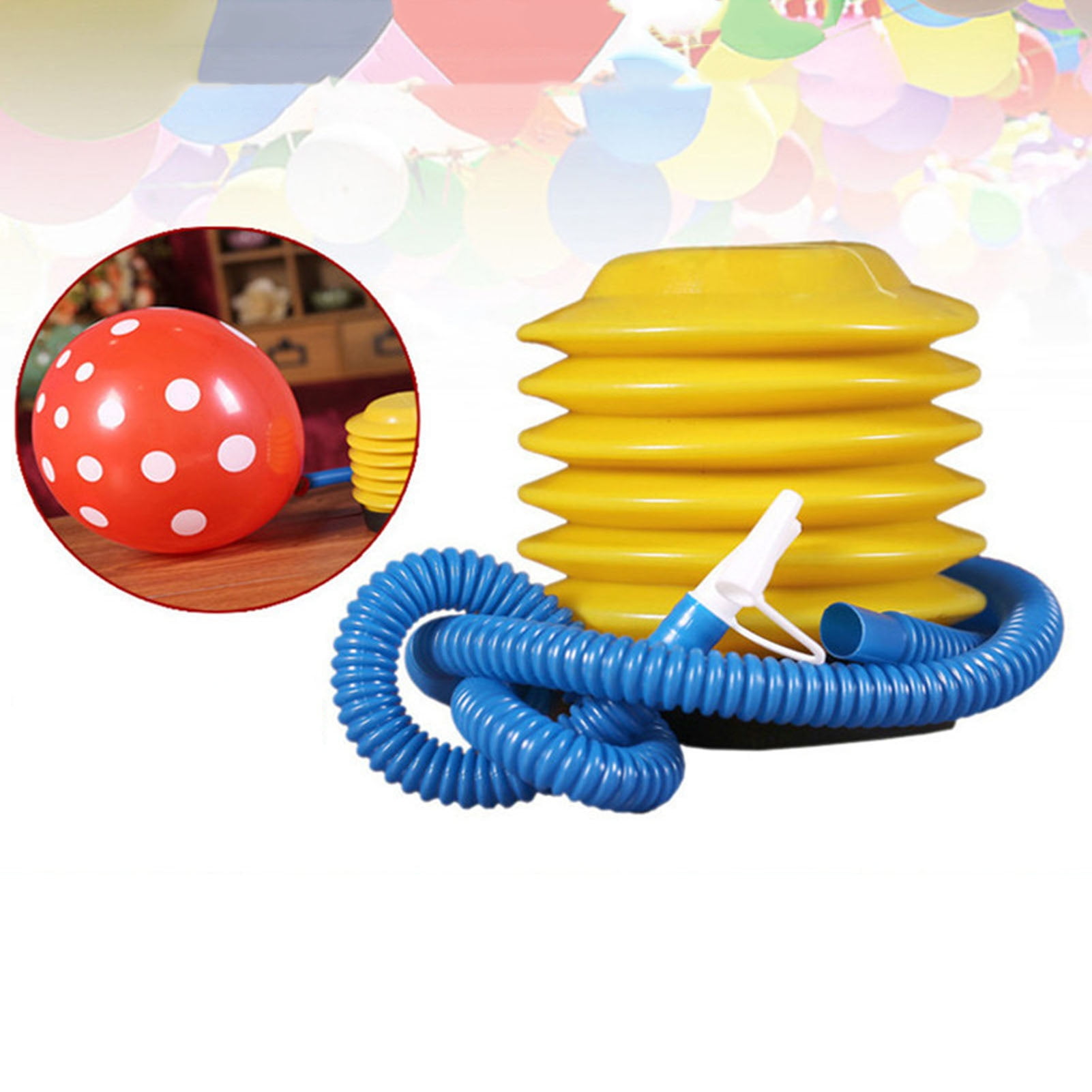 Washranp Portable Air Pump with Connector Tube,Plastic Dual Nozzle ...