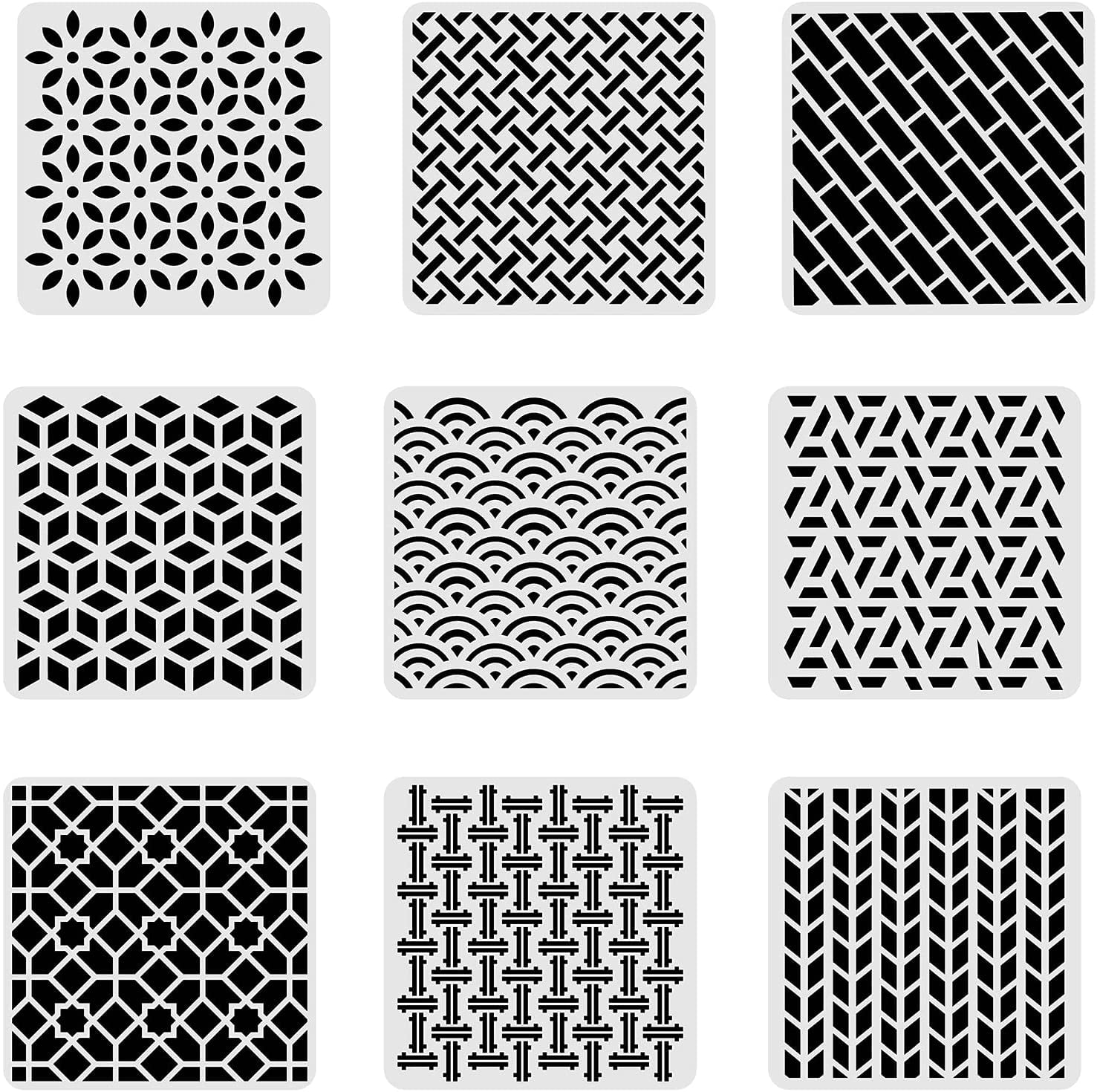 Simple Geometric Pattern Stencil