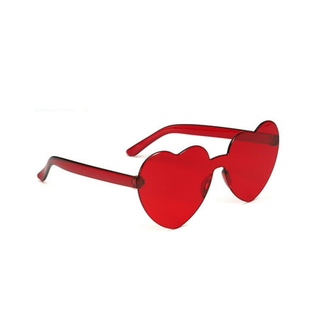 Transparent Jelly Color Anti-sunburn Cute Eyewear Retro and Rimless ...