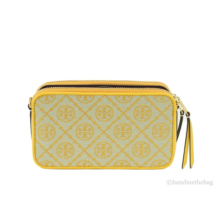 Tory Burch (82240) Mini T Monogram Jacquard Canvas Double Tory Burch (82240) Mini T Monogram Jacquard Canvas Double