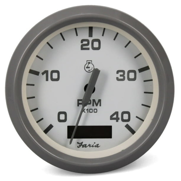 Faria Boat Tachometer Gauge TD9115A | Nantucket Diesel 3 1/4 Inch Gray ...