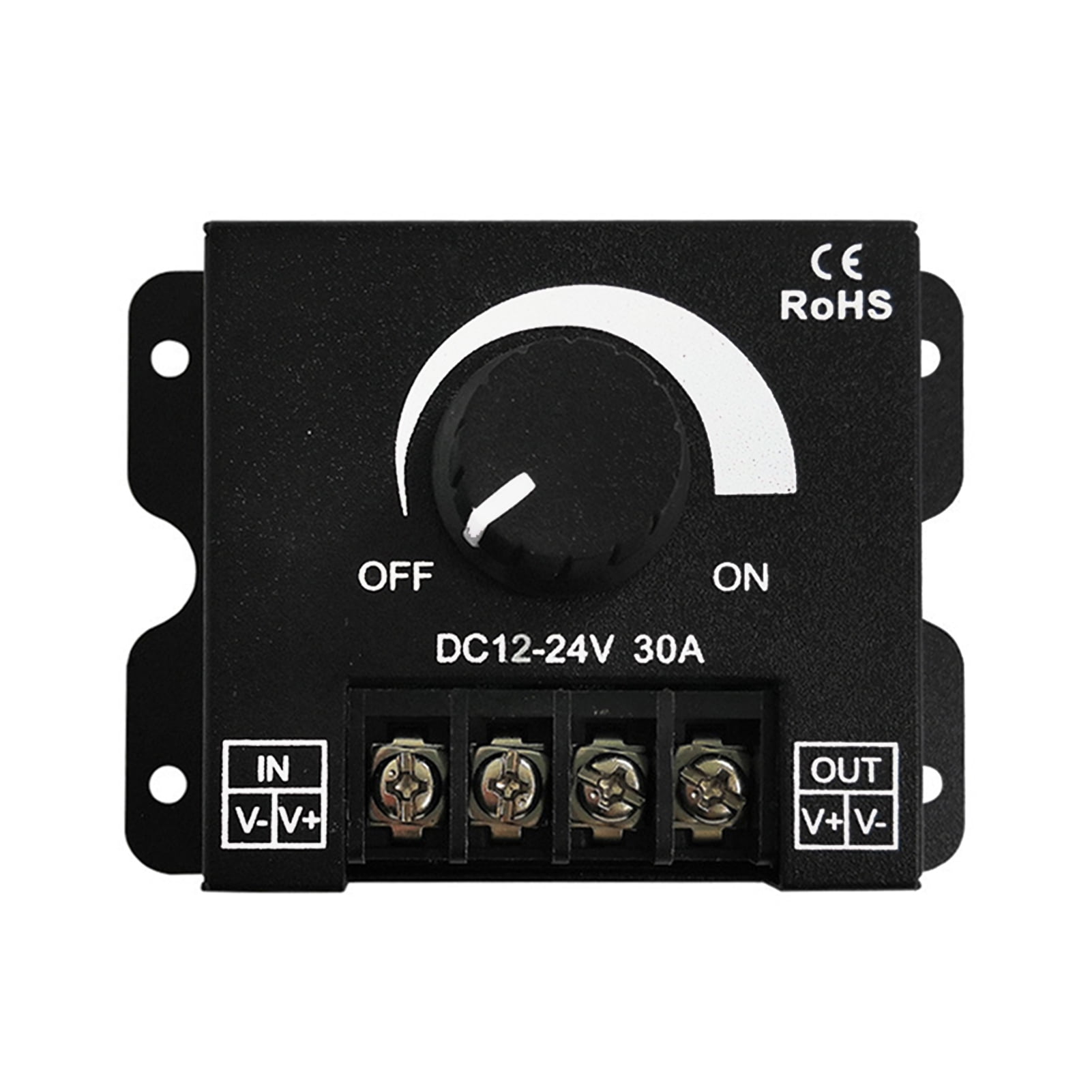 Light 12-24V 30A LED Light Dimmer Stepless Dimming PWM Dimmer Switch ...