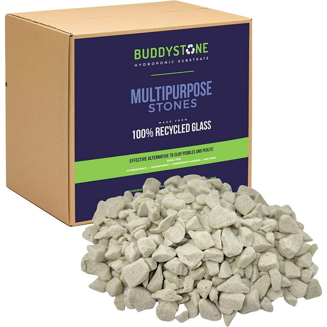 BuddyStone | Grow Stone | Hydroponic Substrate | Drainage Rocks - 12 ...