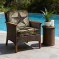 Outdoor Patio Cushion Covers 2 Pack Western Texas Star Barn Chair ...