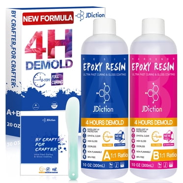 East Coast Resin Epoxy 32 Oz Kit Crystal Clear for Super Gloss Coating ...
