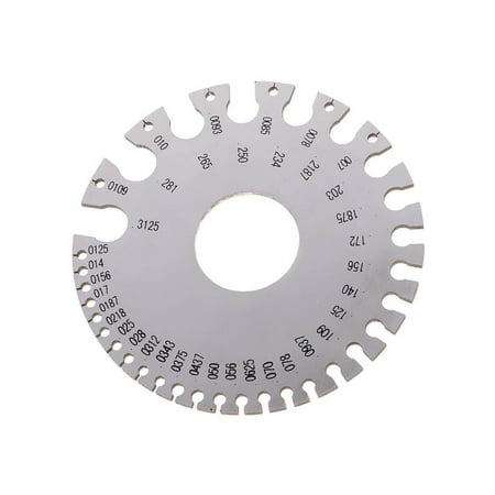 wolftale Round Wire Gauge Diameter Gage Metal Inch Inspection Measuring ...