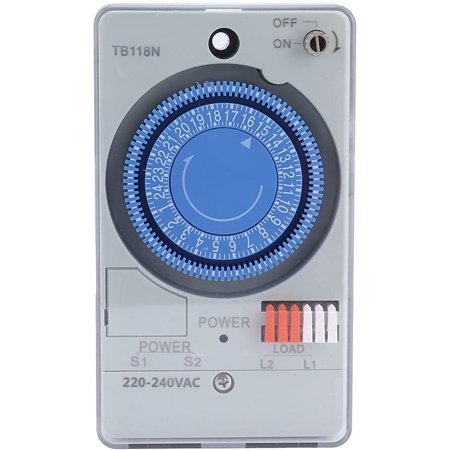 Automatic Mechanical Timer, 220VAC Single-Pole Single-Throw Low Power ...