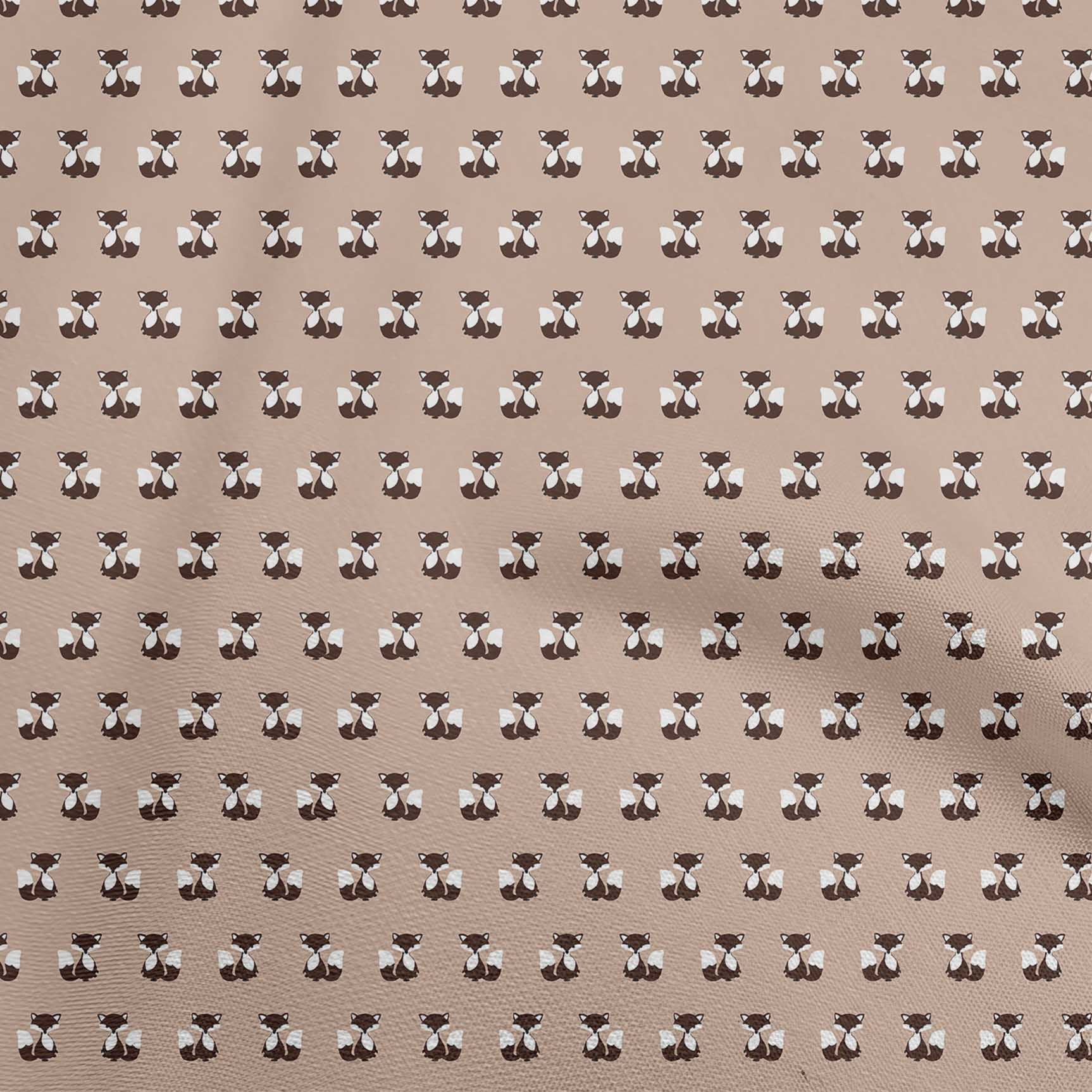 oneOone Cotton Flex Rose Brown Fabric Animal Diy Clothing Quilting ...