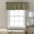 Abstract Solid Color Valance Curtains for Windows, Simple Avocado Dark ...