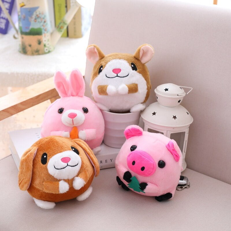 Plush Bouncing Ball Baby Learning To Talk Toy Seaweed Pig Recording ...