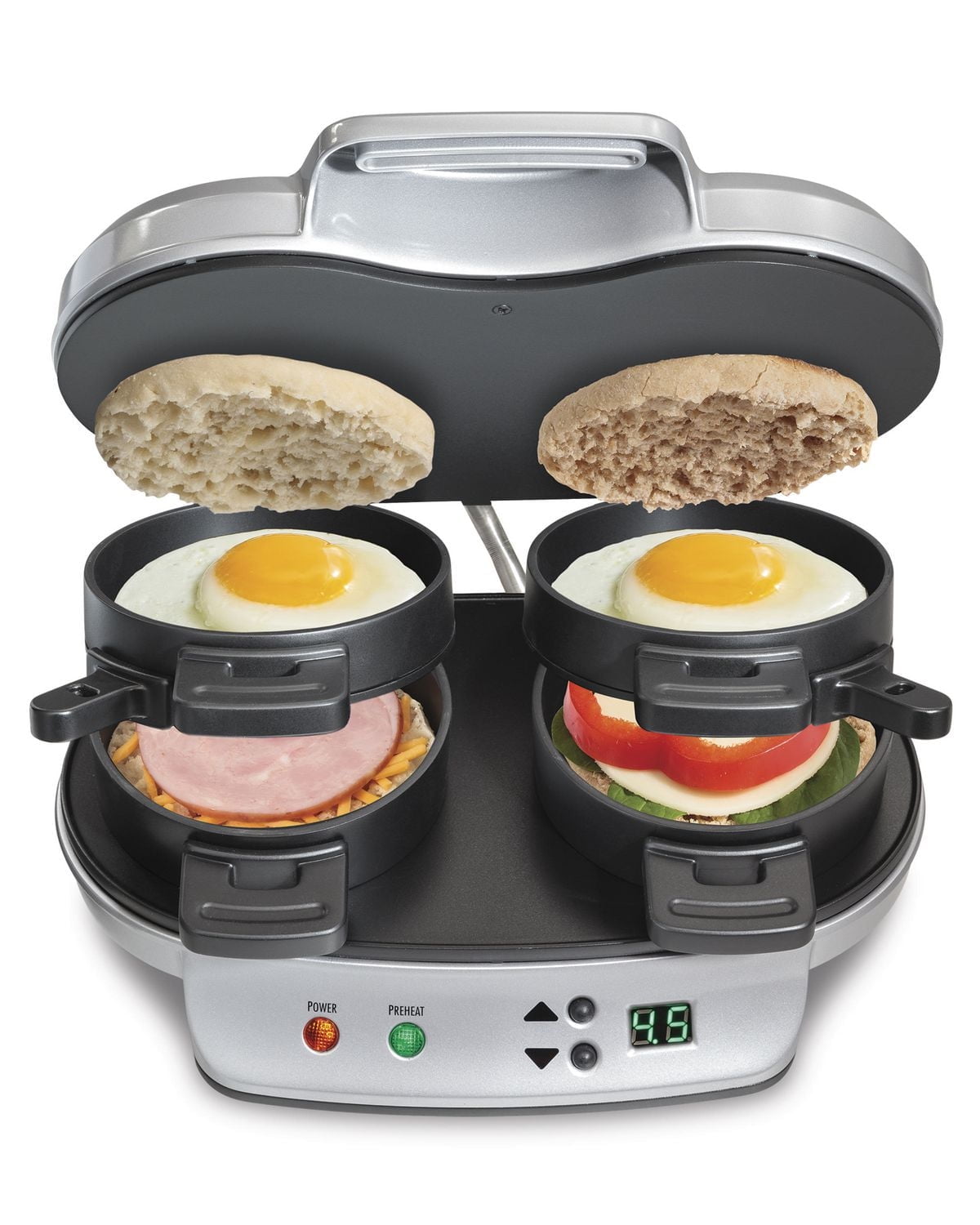 Hamilton Beach Dual Breakfast Sandwich Maker 25490C - Walmart.ca