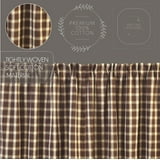 VHC Brands Rustic & Lodge Farmhouse Kitchen Window Curtains-Rory Swag ...