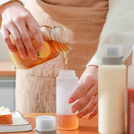 Condiment Bottle Multi Holes Sauce Dispenser Plastic Case Sauce ...