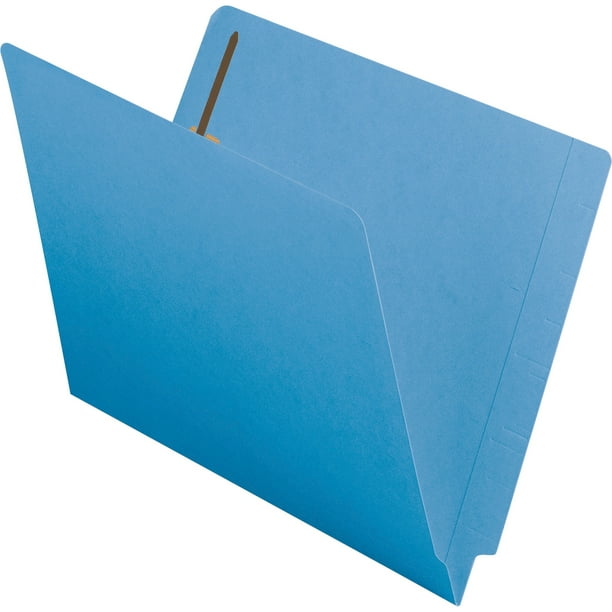 Smead End Tab Fastener Folder Reinforced Tab Blue 50/BX Letter (25040 ...