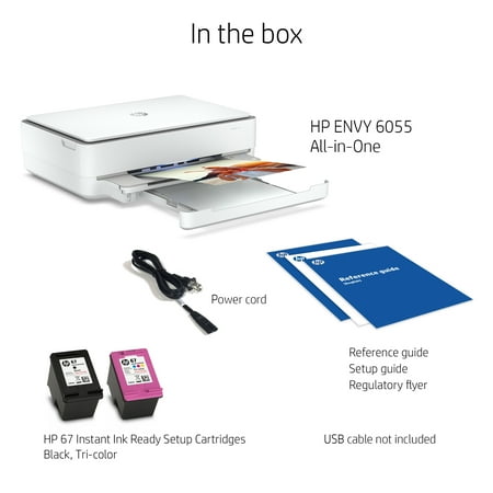 HP ENVY 6055 Wireless All-in-One Color Inkjet Printer - Instant Ink ...
