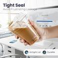 500 Pack 16 Oz Clear Plastic Cups With Strawless Sip Lids Disposable