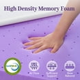 3 Inch Memory Mattress Topper Full Size, Ventilated High Density Pad ...