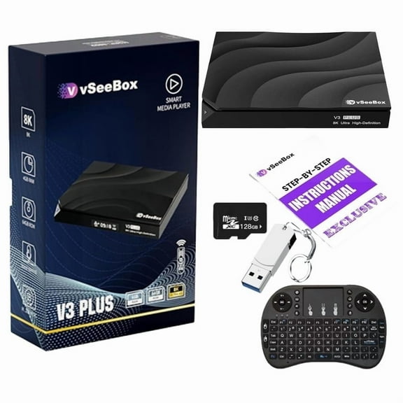 Vseebox V6 Plus with Accessory pack Version Voice Control,8K HDMI ...