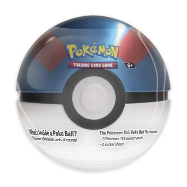 Pokemon 2021 Poke Ball Pokeball Tin Set (3 Booster Packs & Coin ...