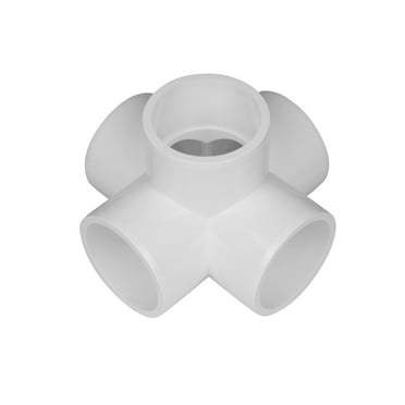 4 way L/T 2" - Utility Grade 4 Way PVC Fitting - Walmart.com
