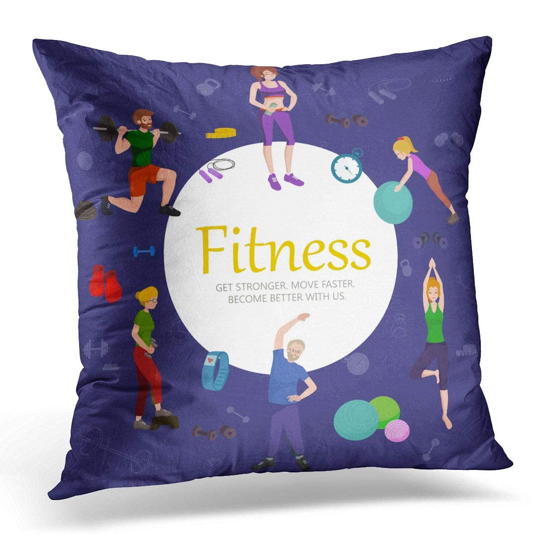 CMFUN Healthy People Workout in Gym Fitness Woman and Man Training ...