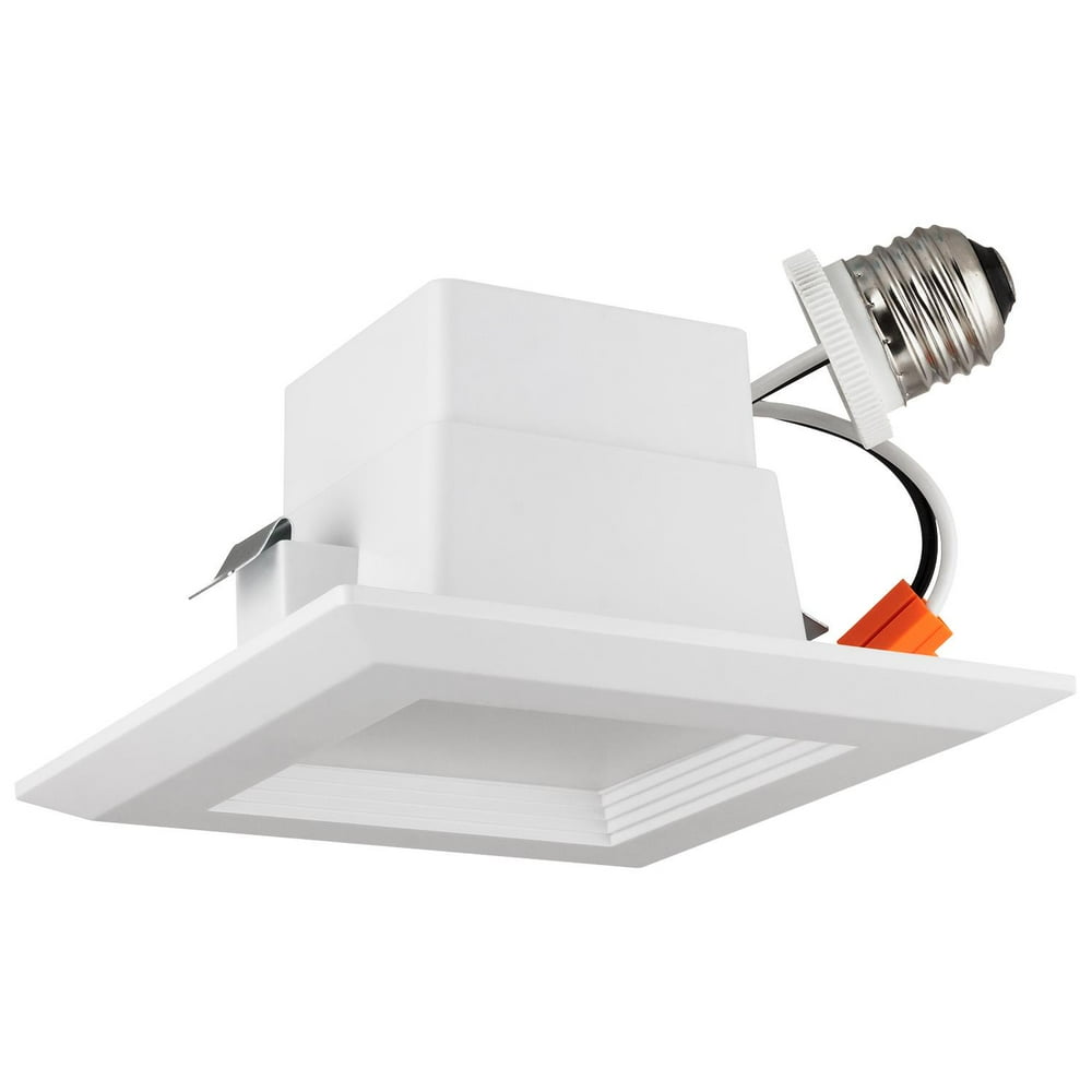 Sunlite LED Retrofit 4-Inch Square Recessed Downlight, Wet Location ...