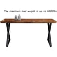Metal Legs for Table X Shape 28" H Tall Industrial Black Table Legs ...