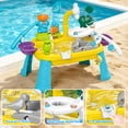 KOPPOP Animal Water Park Toddler Water Table - Beach Toy with Rotating ...